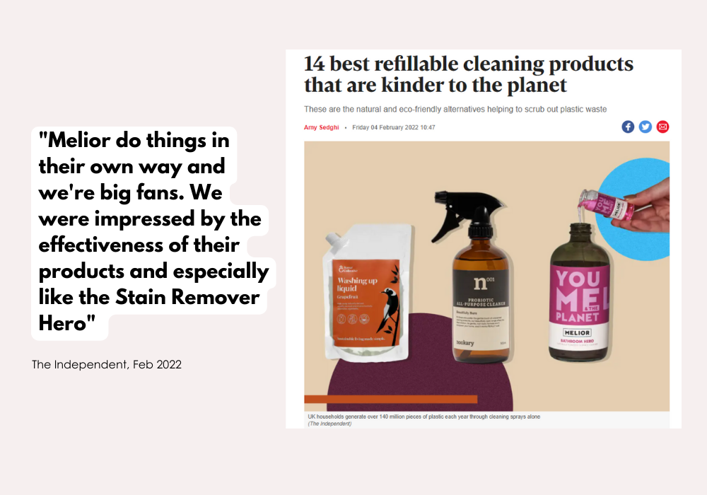 MELIOR eco cleaning review by the Independent